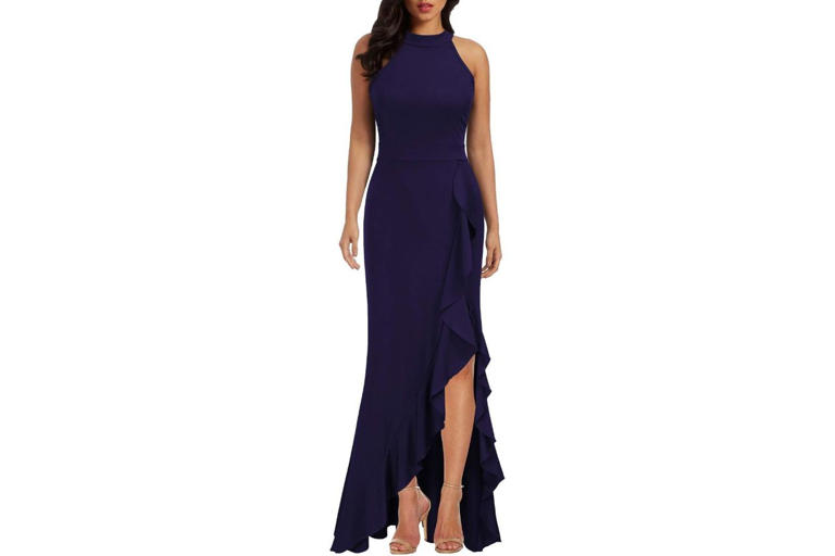 Jennifer Aniston's striking navy dress looks like this $50 style from ...
