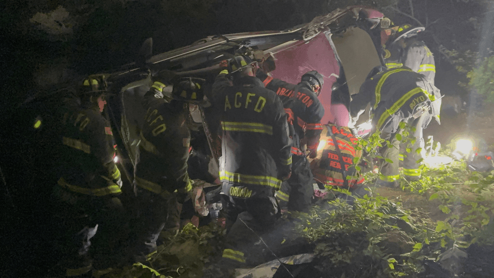 Person rescued from flipped vehicle after Arlington crash