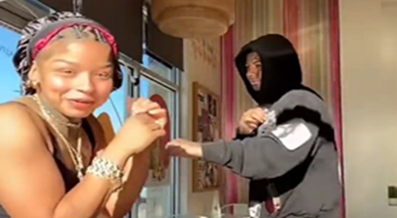 Chrisean Rock and Blueface share boxing sparring video with caption ...