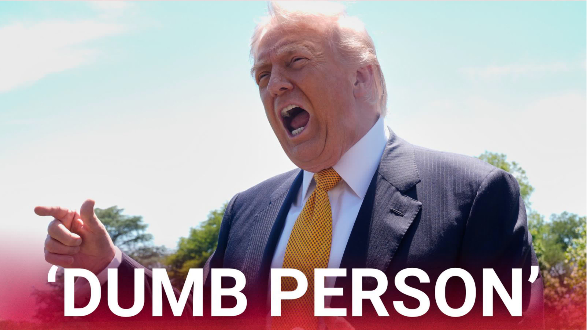 Trump brutally unloads on reporter as 'dumb person' over White House ...