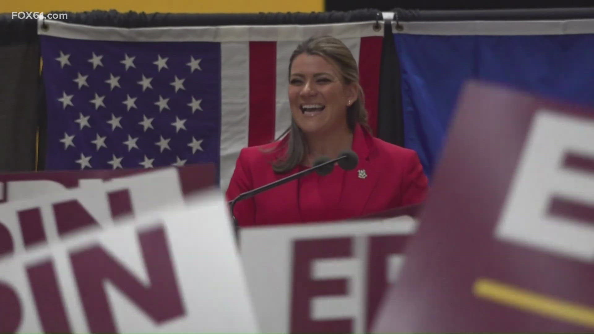 Connecticut gubernatorial candidate Erin Stewart holds rally despite ...