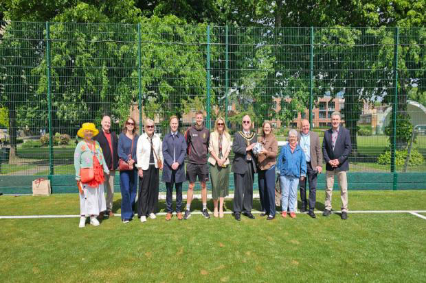 Renovated sports facility reopens in town park