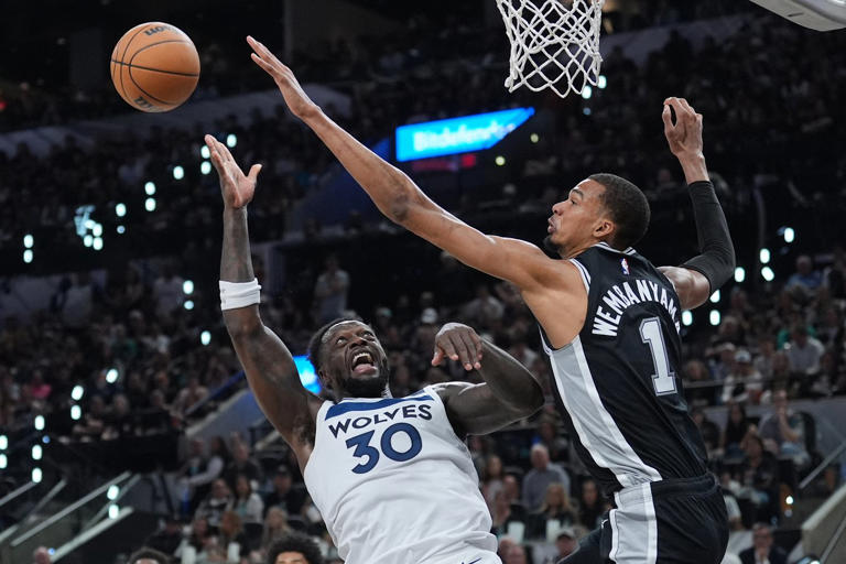 Wembanyama responds to ejection with a dominant Game 5 as Spurs rout Wolves
