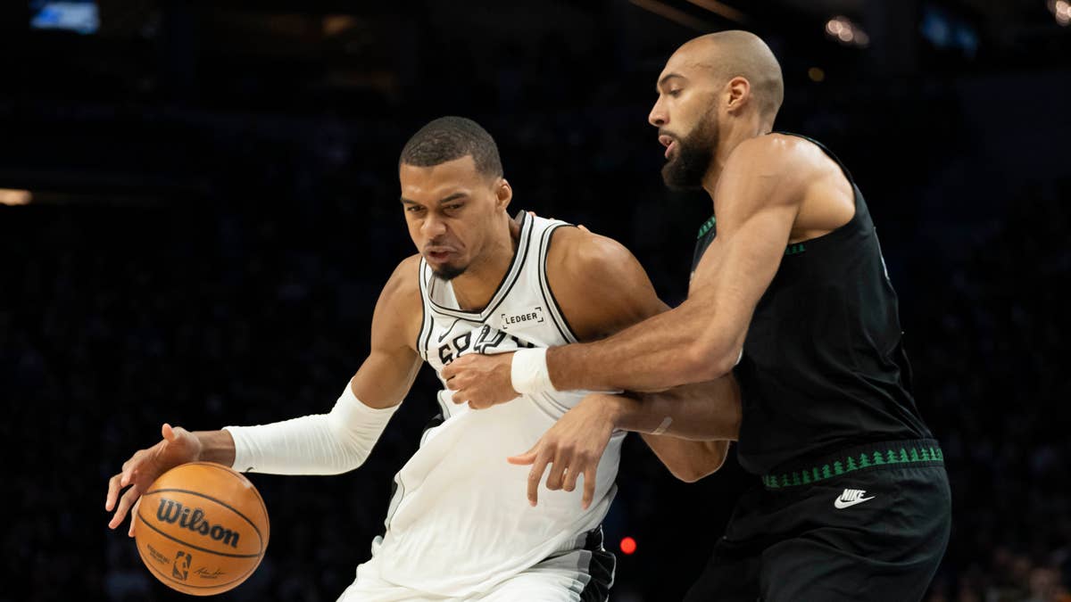 NBA fans mock Rudy Gobert after Victor Wembanyama's fake leaves him ...