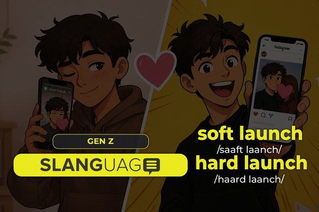 Today's slanguage: (Gen Z) “Soft launch and hard launch”