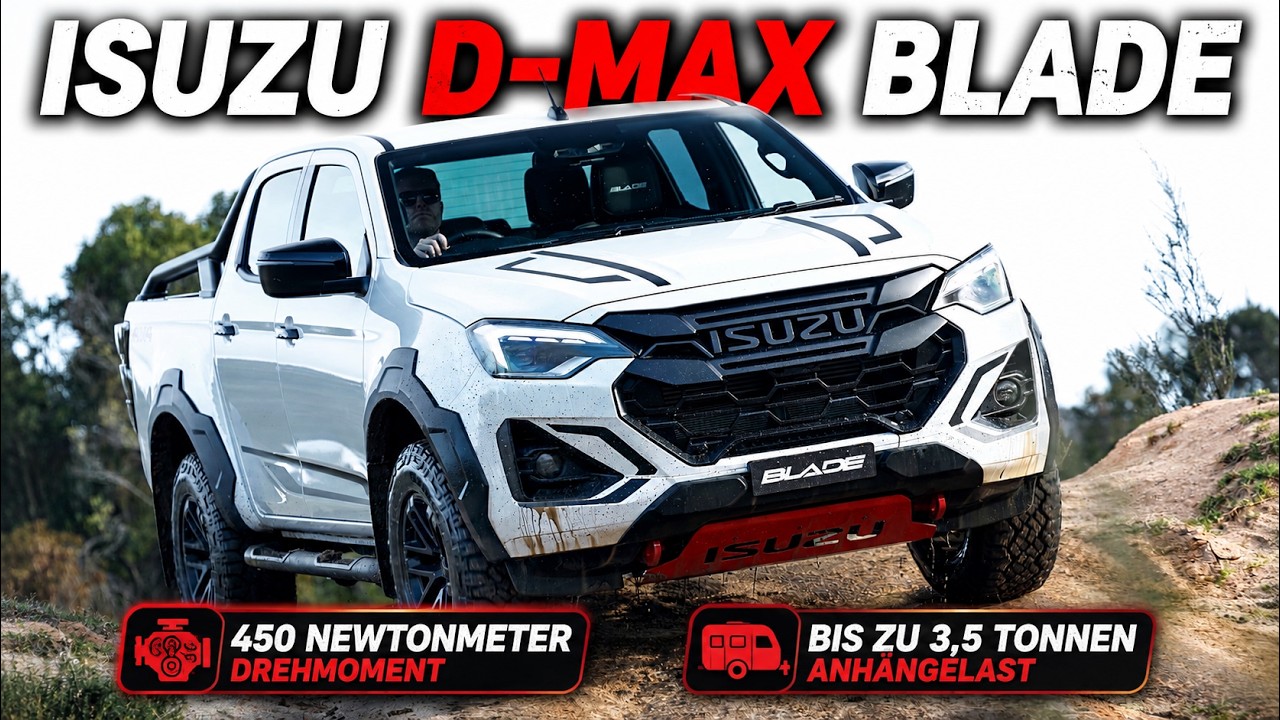 2026 Isuzu D-MAX Blade Pickup: 450 NM & 3,5-Tonnen-Zugkraft