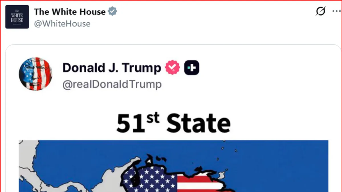 Donald Trump publicó un mapa con Venezuela pintada con la bandera de EE.UU.