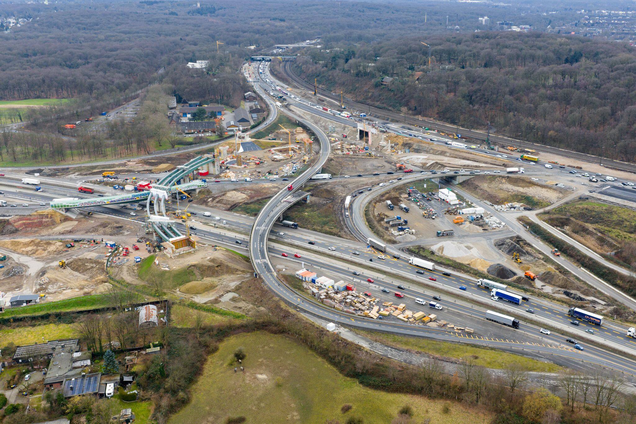 Bauarbeiten an der Autobahn: Zwei Sperrungen am Wochenende