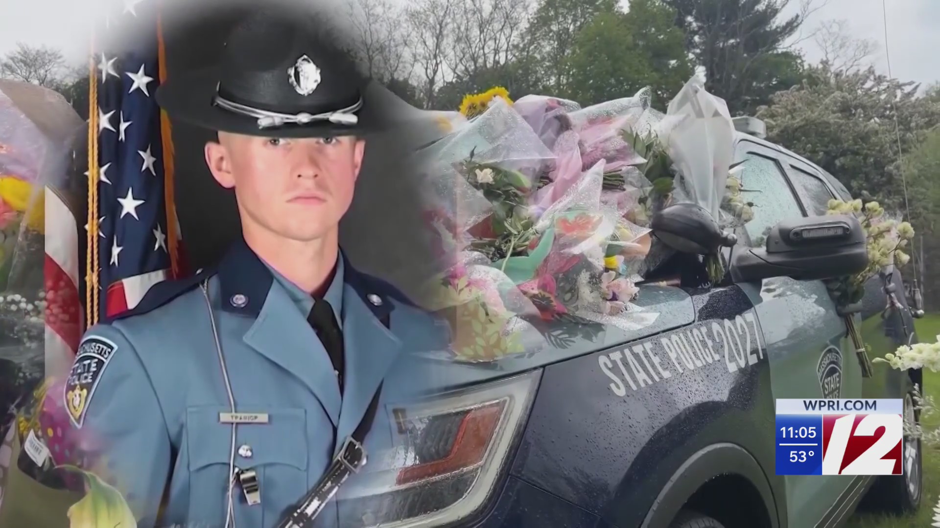 'A somber moment': Thousands of police honor fallen Mass. state trooper