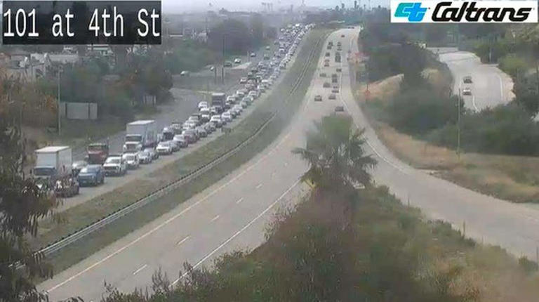Multi-car pileup slows traffic on Highway 101 in SLO County