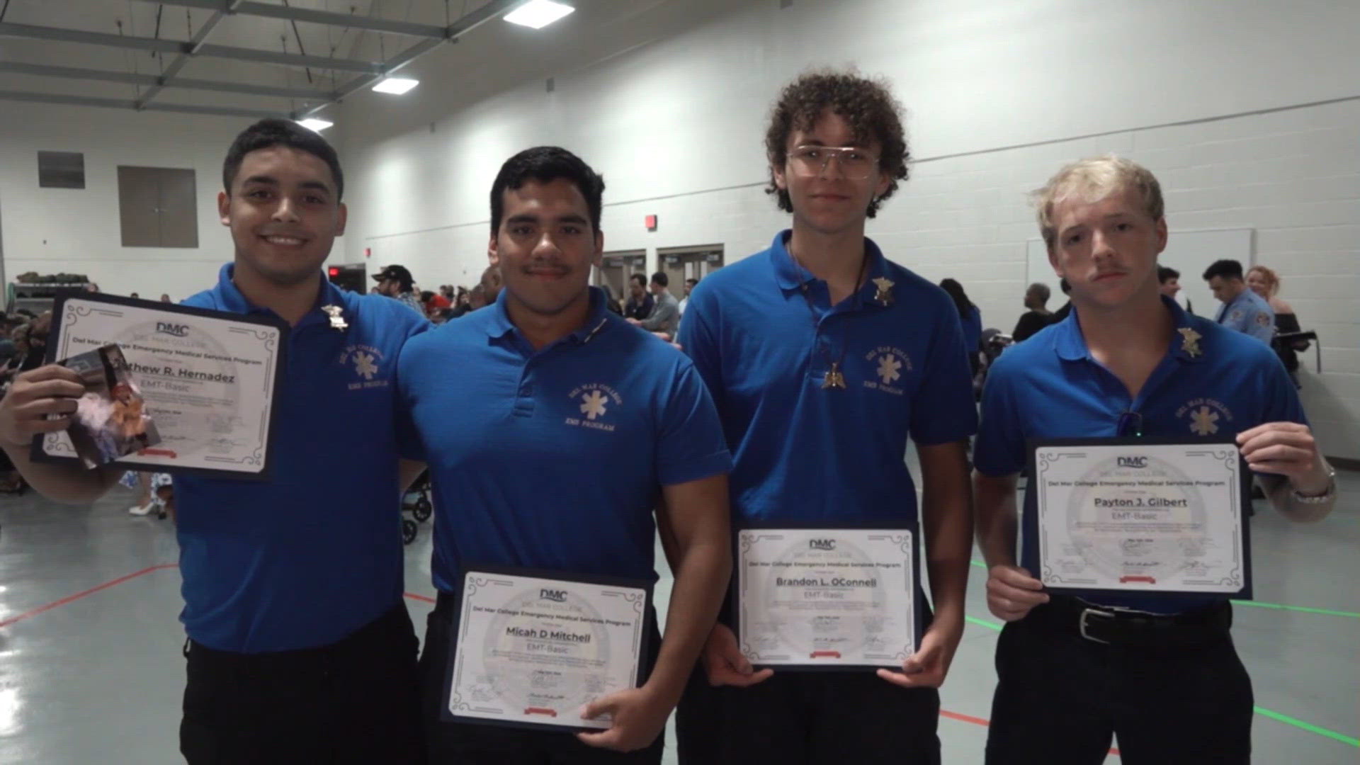 Del Mar College EMT and paramedic students celebrated at pinning ceremony