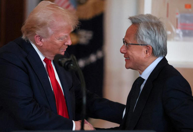Nvidia's Huang joins Trump's China trip, spurring hopes for H200 deal