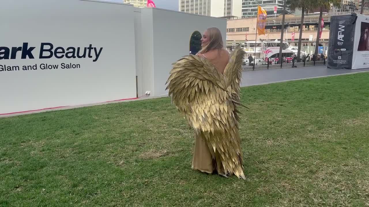 TikToker Brooke Robran on day 3 of Australian Fashion Week 2026