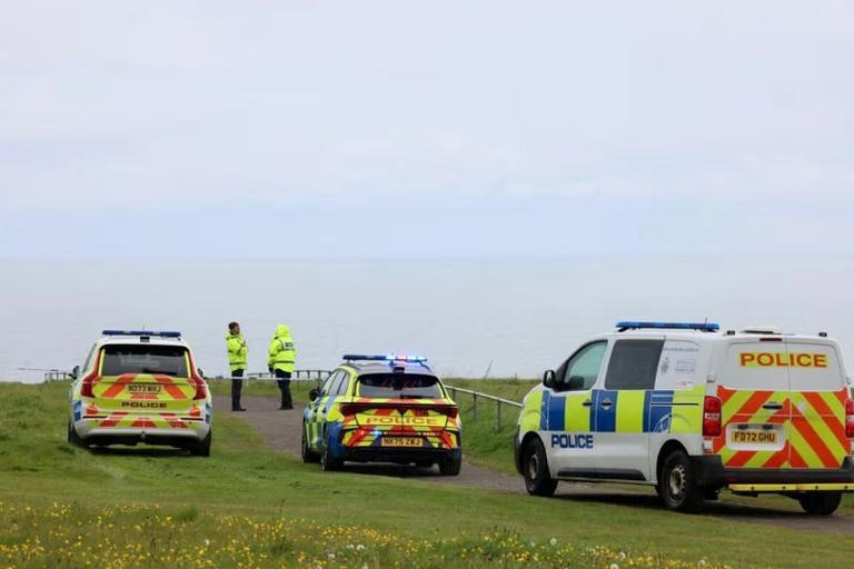 Van goes over edge of cliff at popular UK beach as major police ...