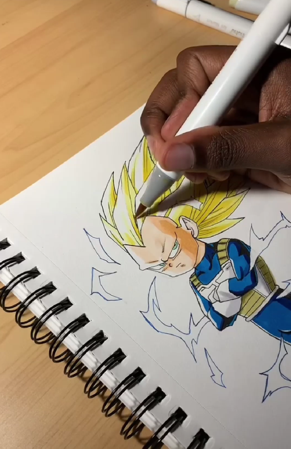 DAIMA series Piccolo and Super Saiyan 3 Vegeta fan art