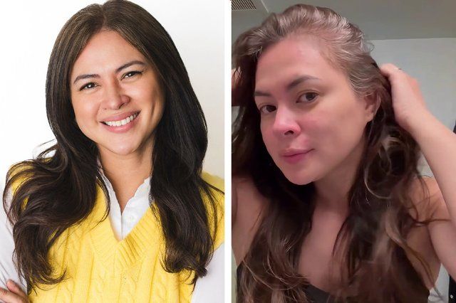 Finally letting go of perfection: Lara Quigaman embraces white hair ...