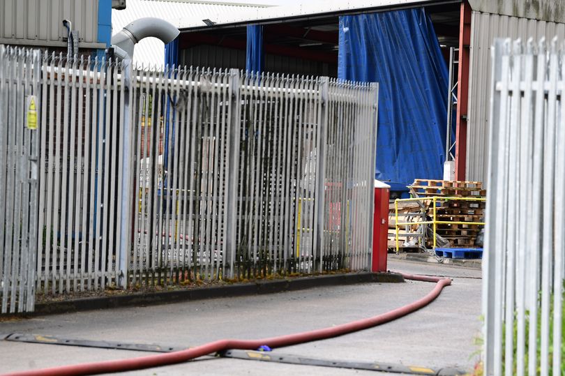 Knowsley warehouse collapses after going up in flames