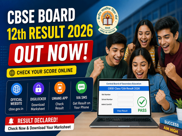 CBSE class 12 result 2026 declared: Students can now download ...