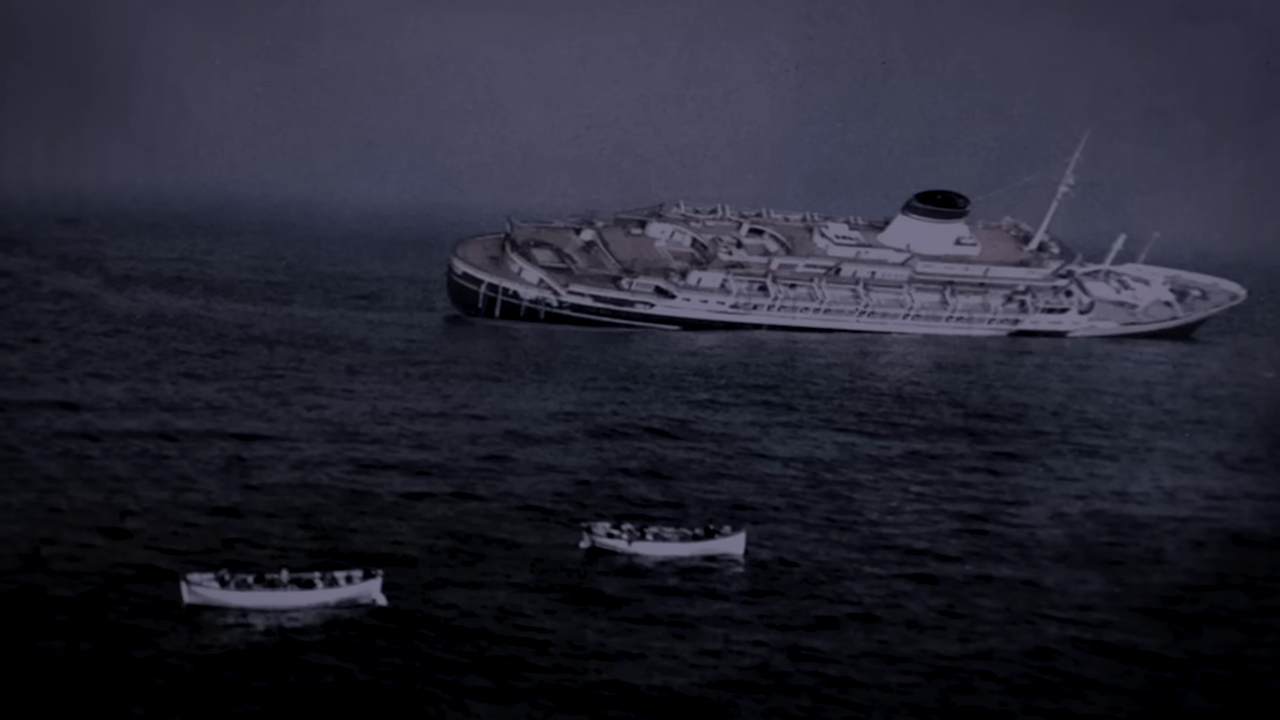 Two ocean liners turned the same way – then met in the dark
