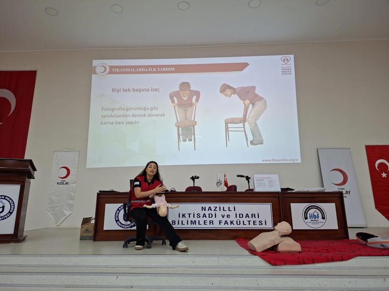 Kızılay Aydın’dan üniversite öğrencilerine eğitim