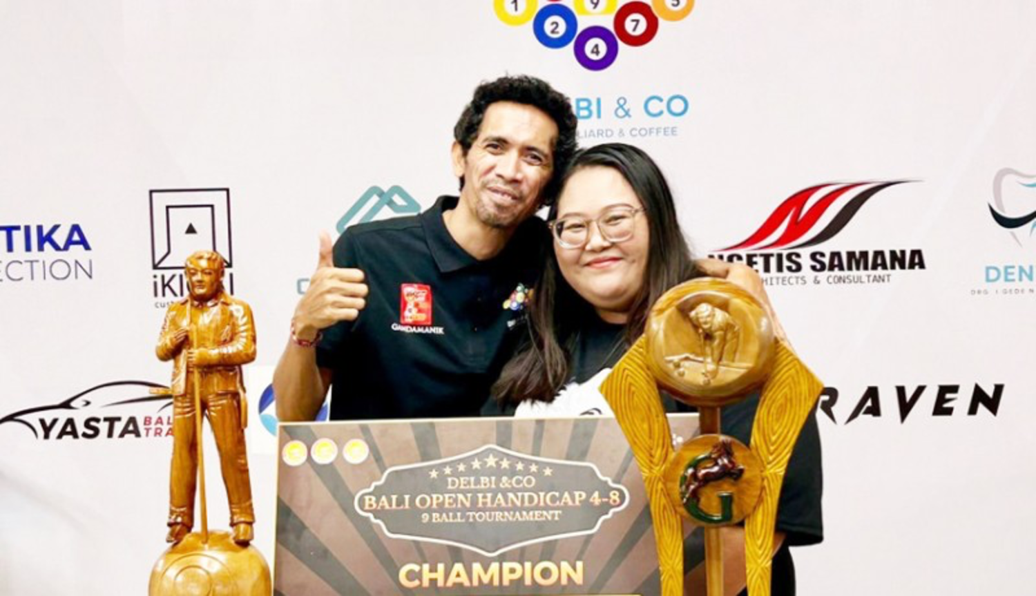 Edi "Kingkong" juara Delbi & Co Bali Open Handicap 4-8, persembahkan ...