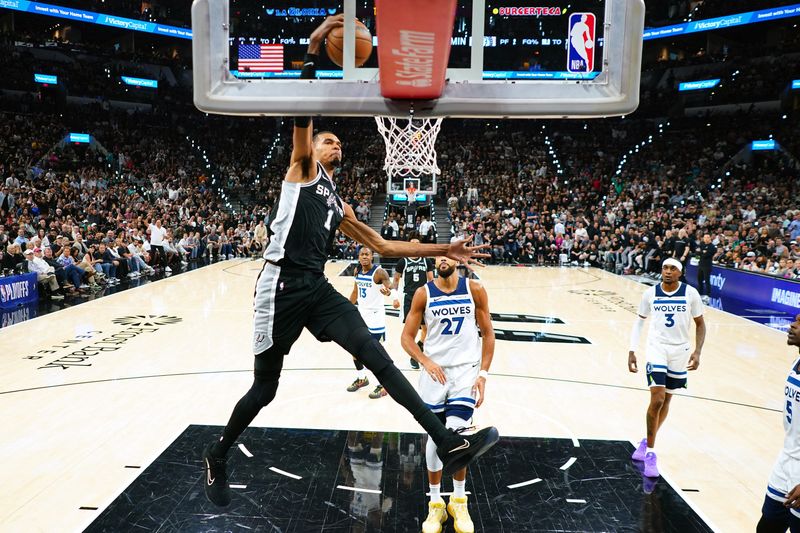 Victor Wembanyama returns in big way, Spurs take series lead on Wolves