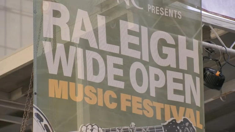 Lineup for Raleigh Wide Open Music Festival in fall 2026