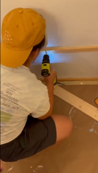 How a small bathroom gets transformed with easy flooring