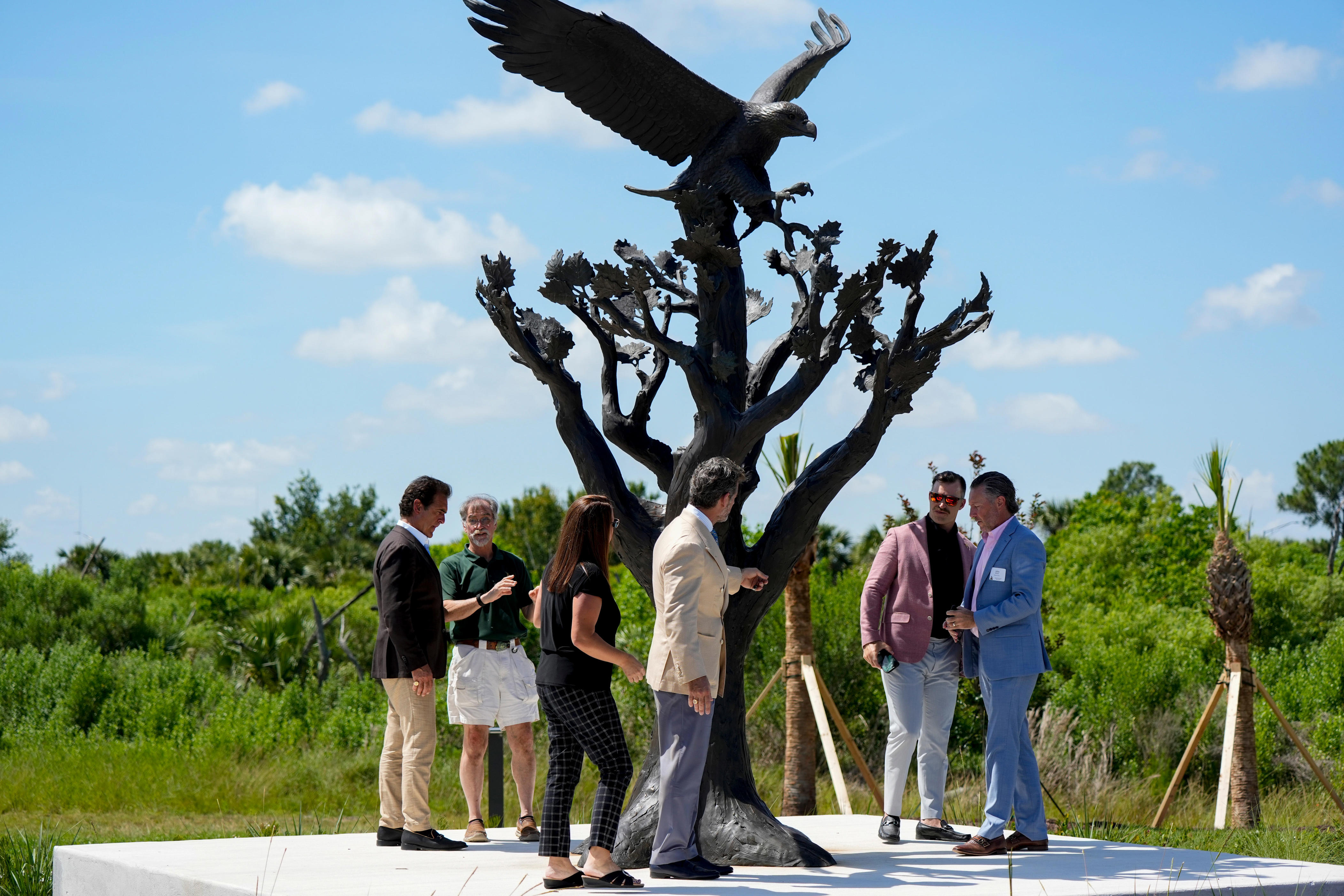 Sansone Group donates 'Tree of American Dreams' sculpture to Florida city