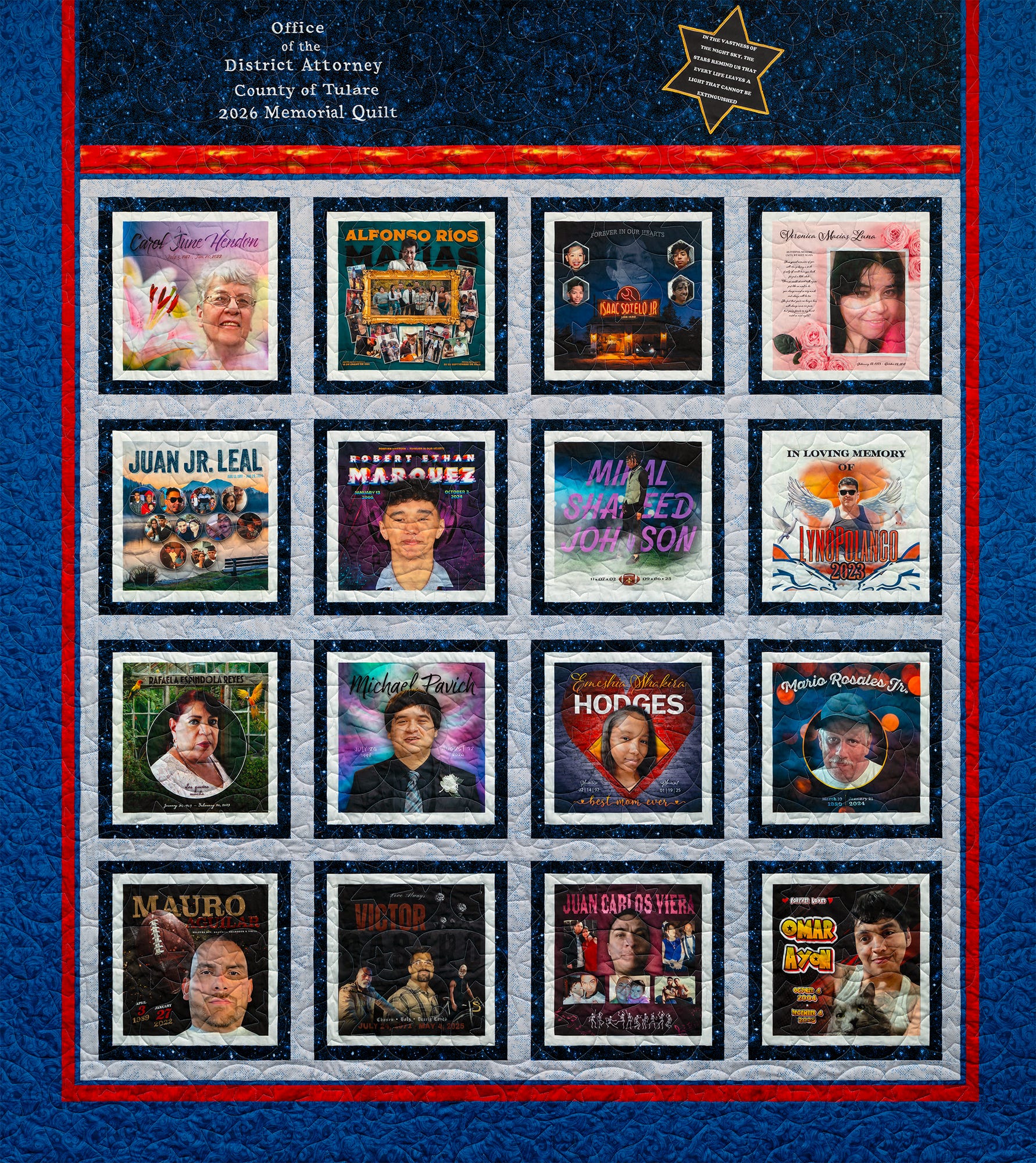 Memorial quilt, polluted city ranking top latest Tulare County news