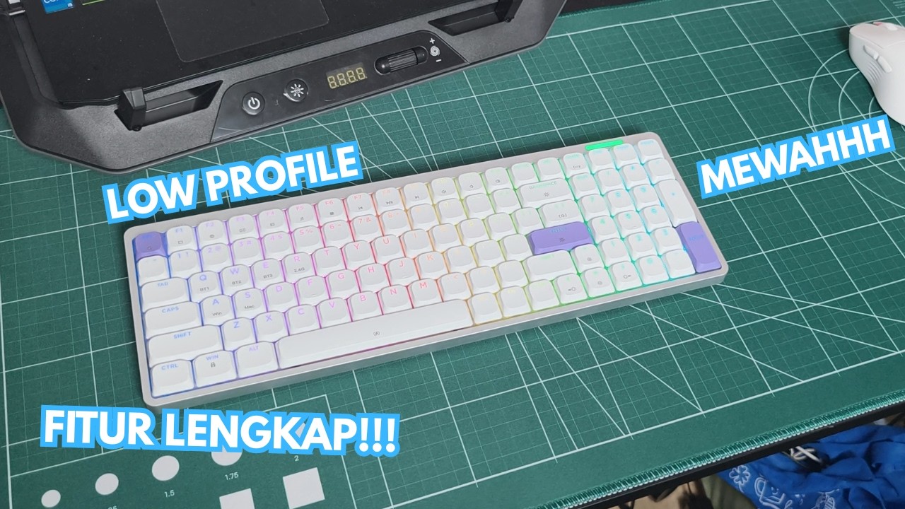 Keyboard low profile mewah yang bikin setup makin elegan Epomaker Luma100