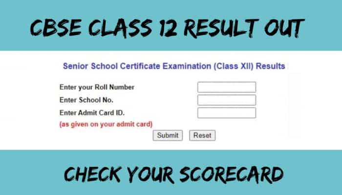 CBSE class 12 result 2026 declared at cbse.gov.in: Check direct link ...