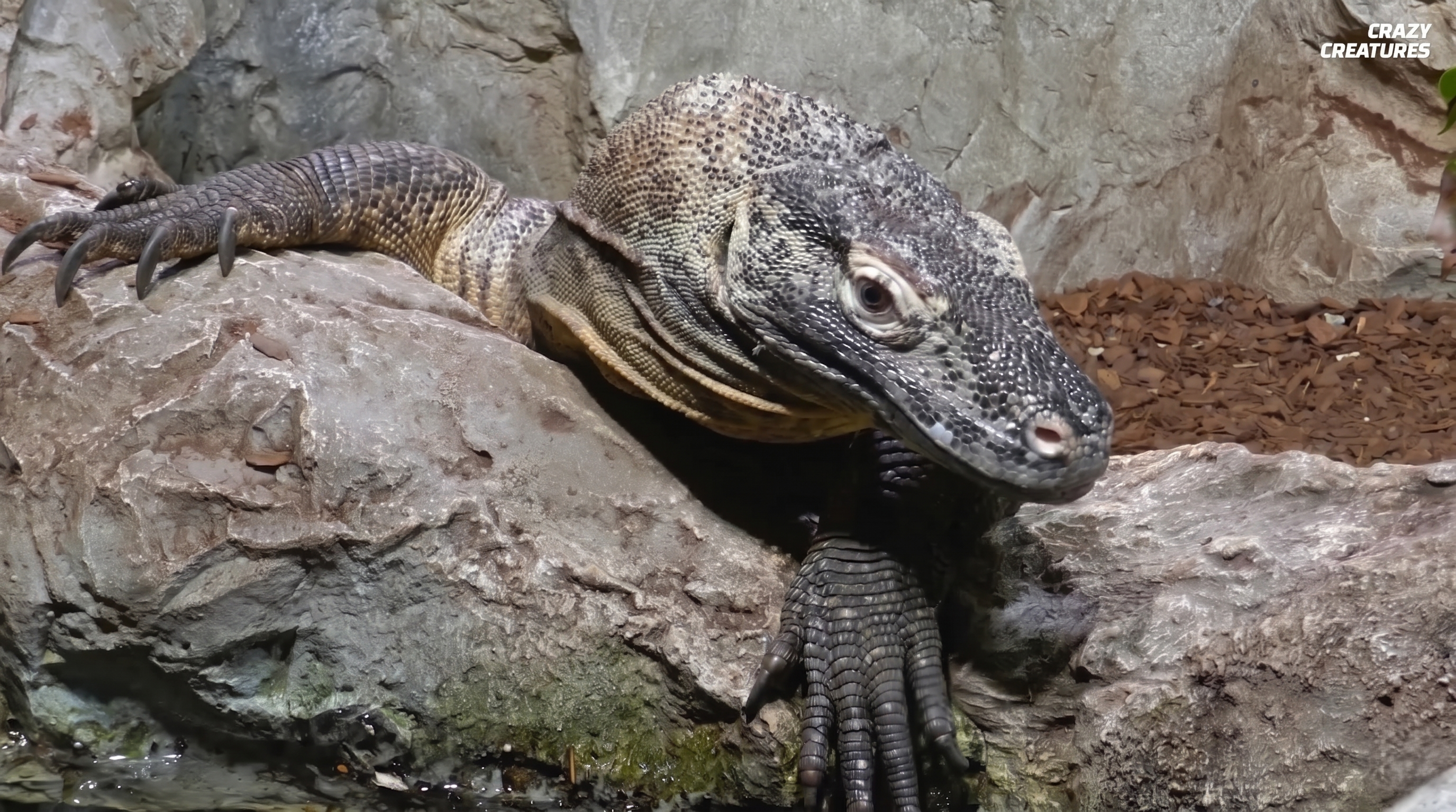 Watch what happens when a Komodo dragon tracks wounded prey for days