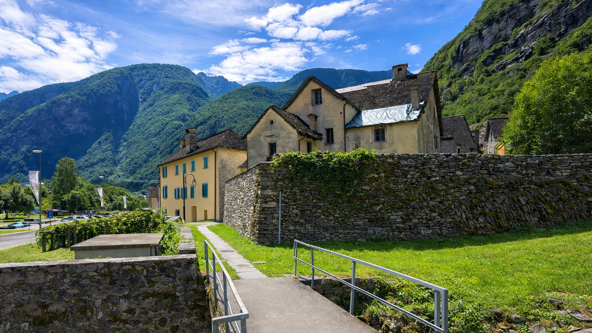 Explore the charming village of Cevio in Ticino Valley (4K)