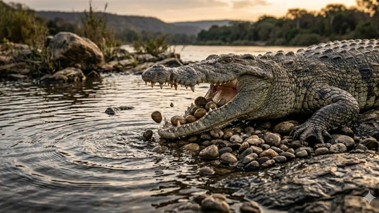 Why do crocodiles swallow rocks: The strange reason behind gastroliths