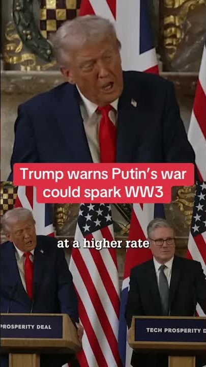 Trump warns Putin’s war could spark WW3 #themirror #news