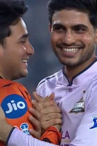 This heartwarming exchange between Abhishek Sharma & Shubman Gill shows ...