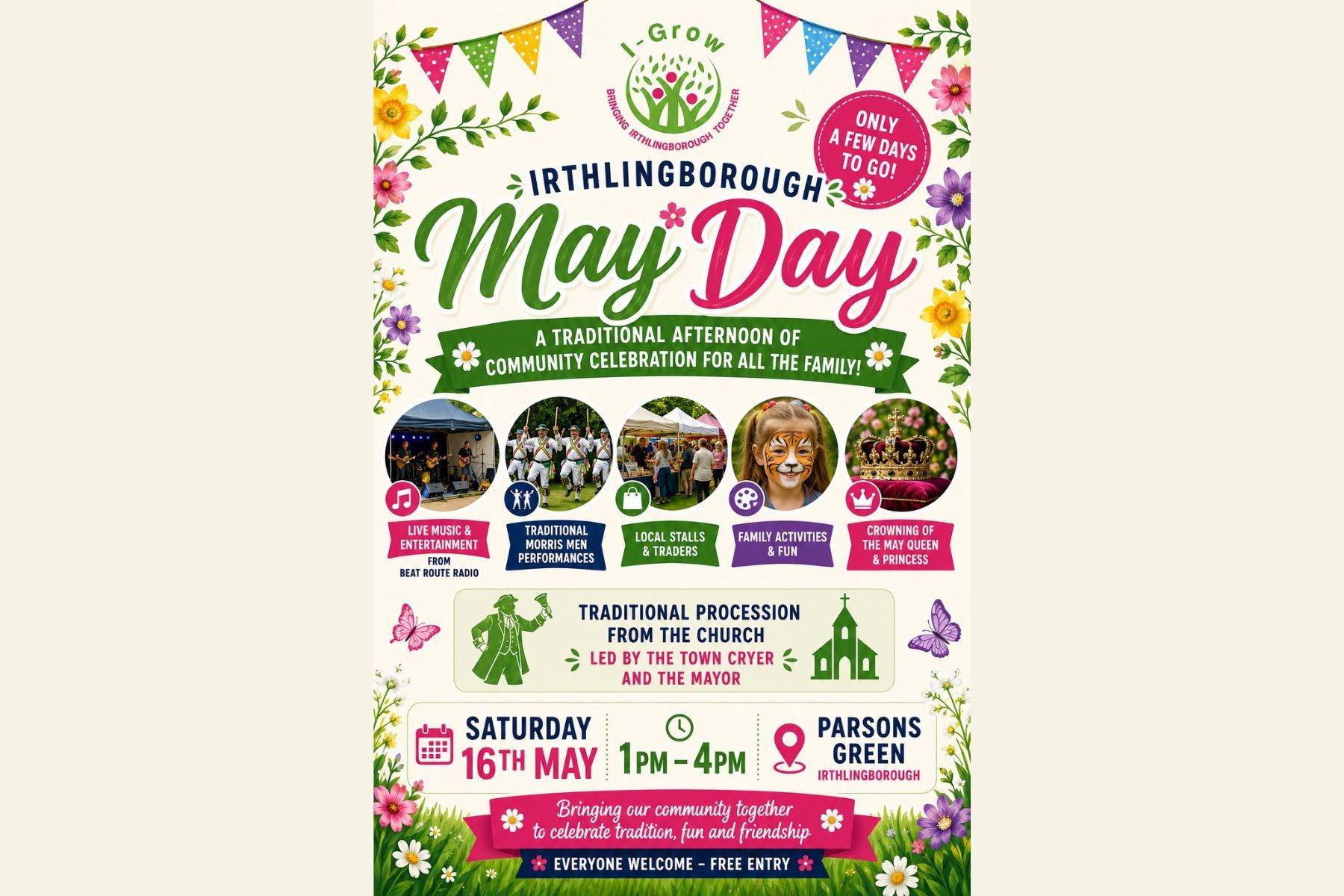 Enjoy traditional May Day celebrations in Irthlingborough this weekend