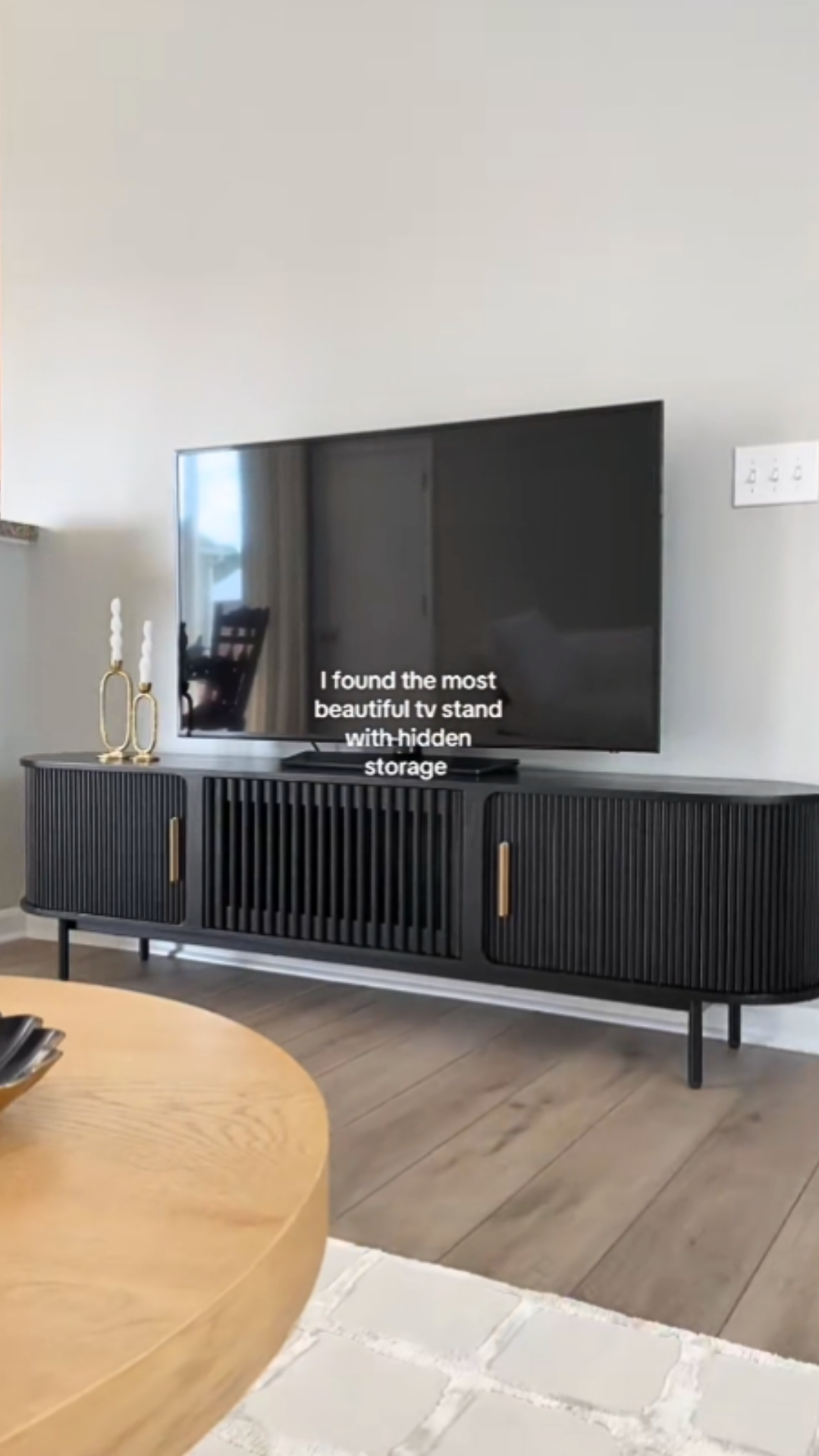 Perfect TV stand with hidden storage