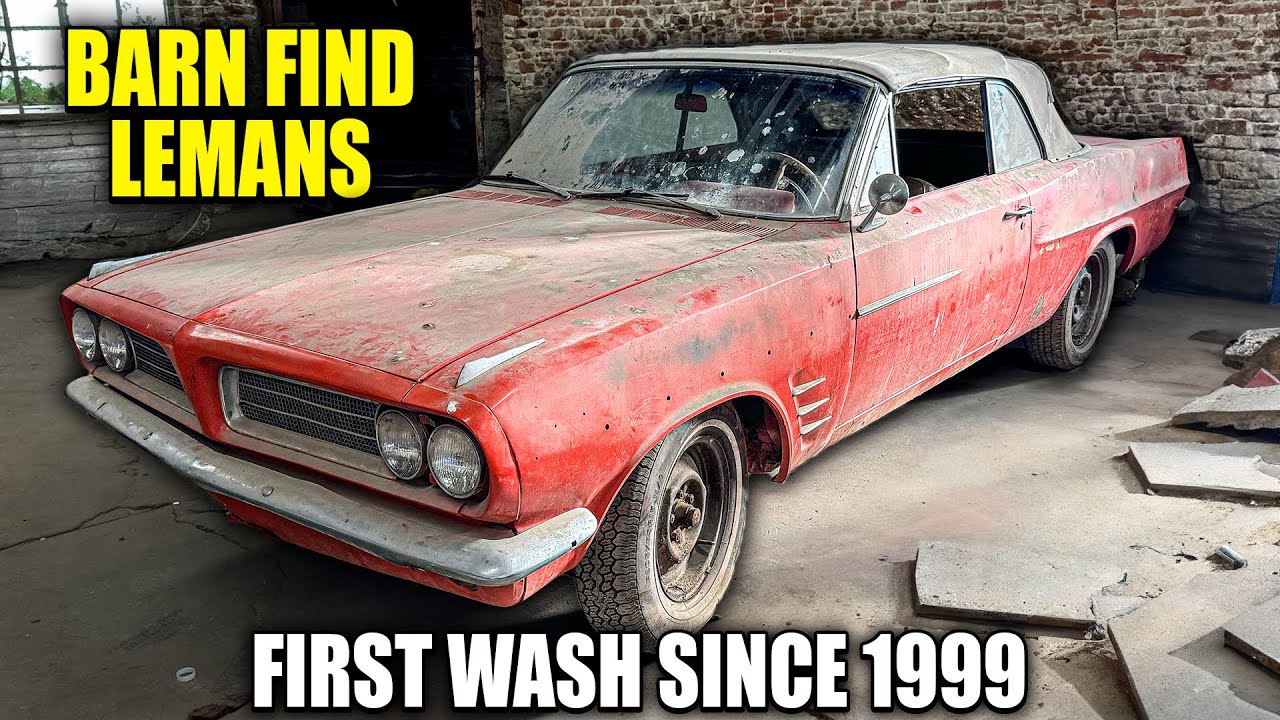 Abandoned Pontiac LeMans gets first deep clean since 1999