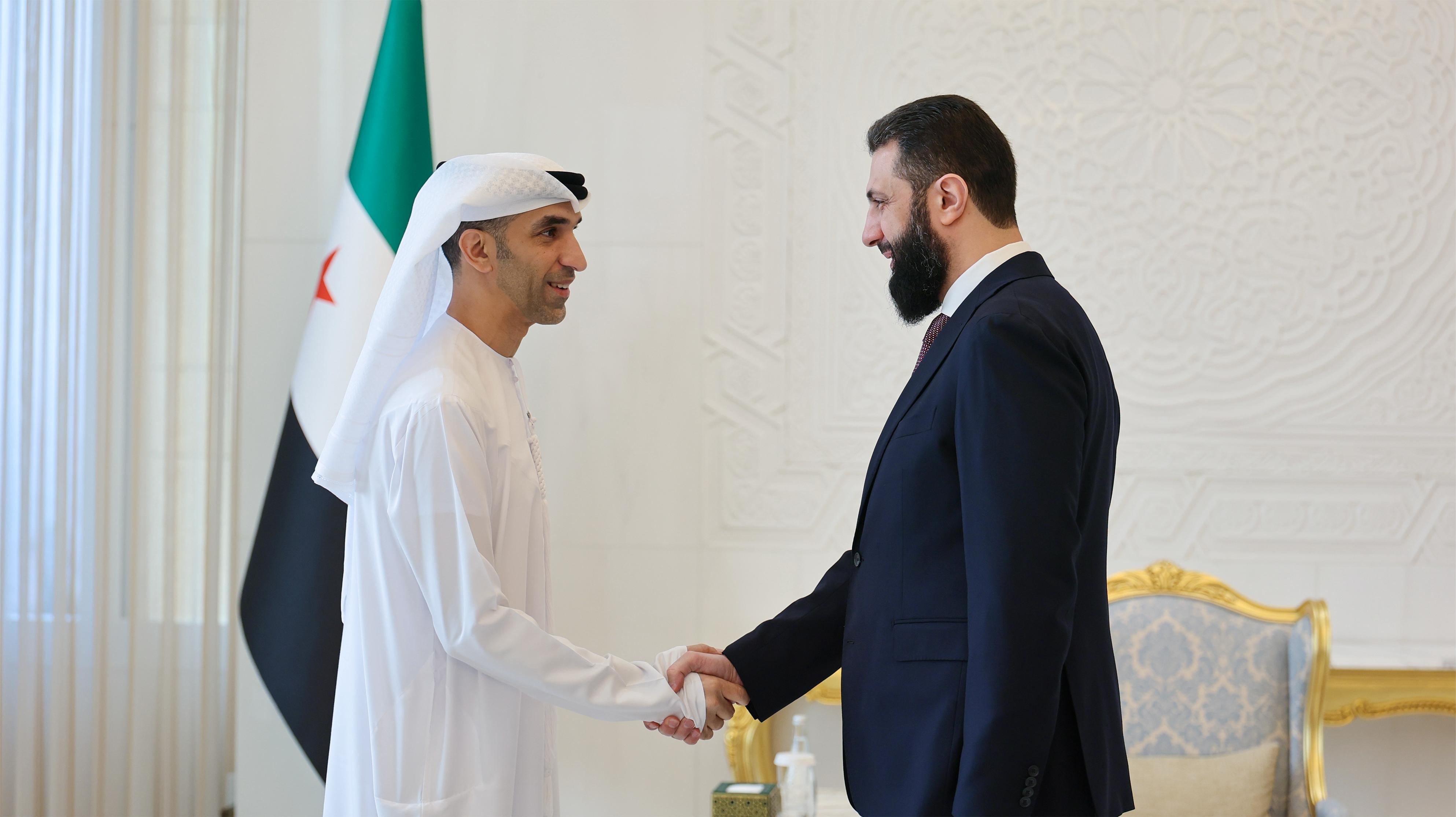 UAE delegation meets Syria's President Al Shara as economic ties gather ...