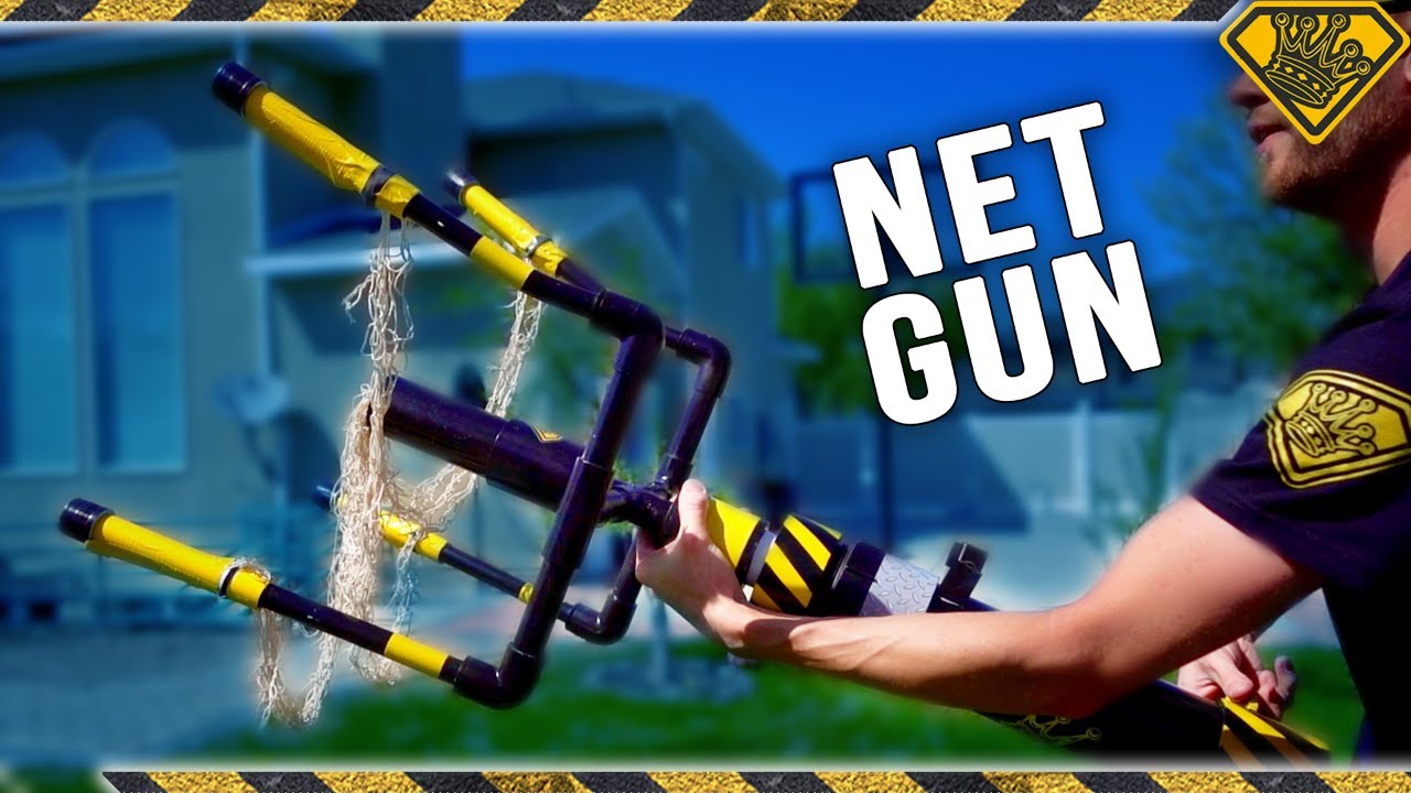 How to build a functional homemade net gun for capturing objects