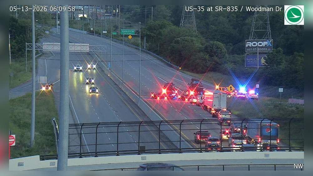 All lanes open after crash on US 35 in Montgomery Co.