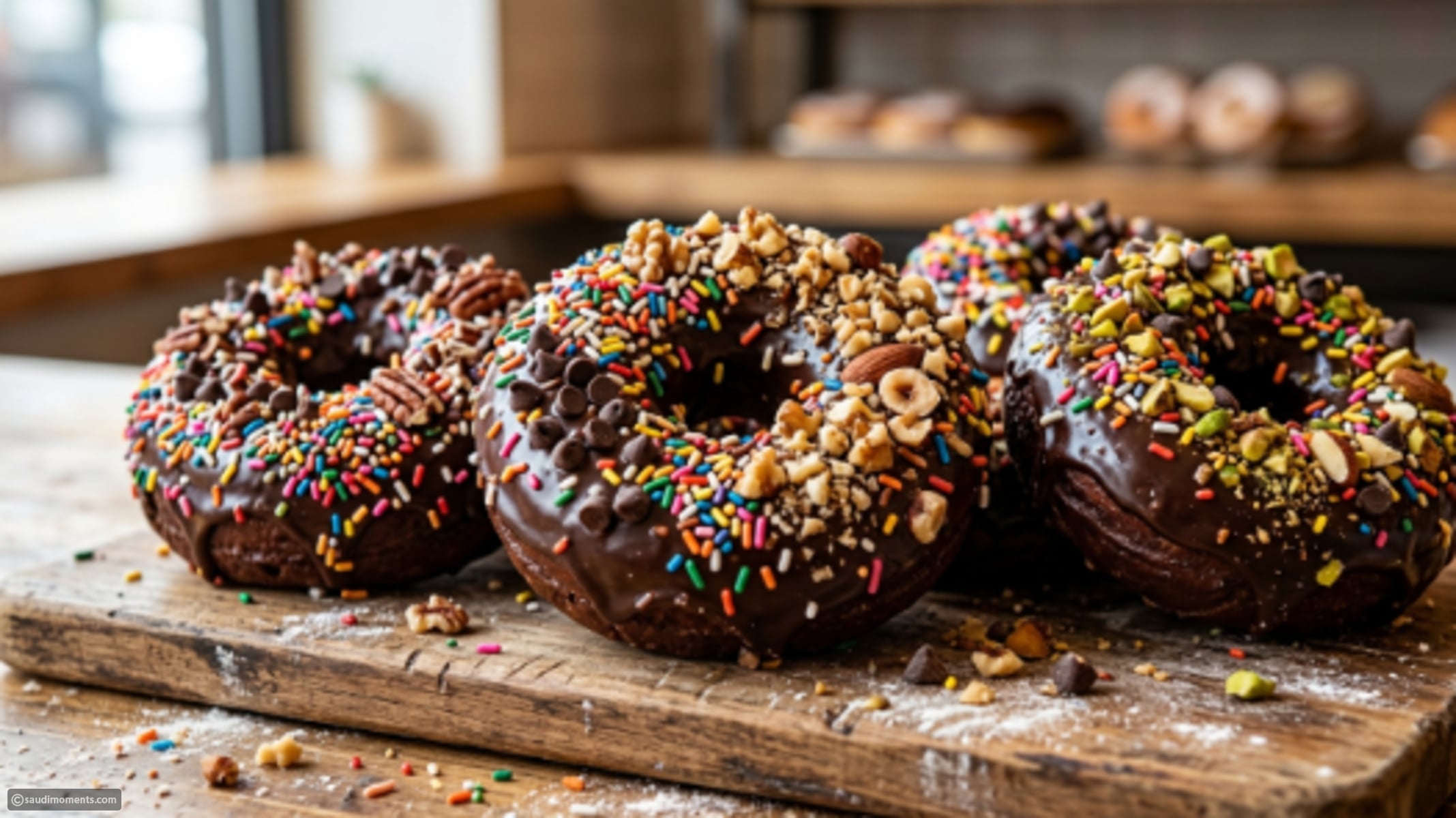 Easy steps for rich chocolate cake doughnuts at home