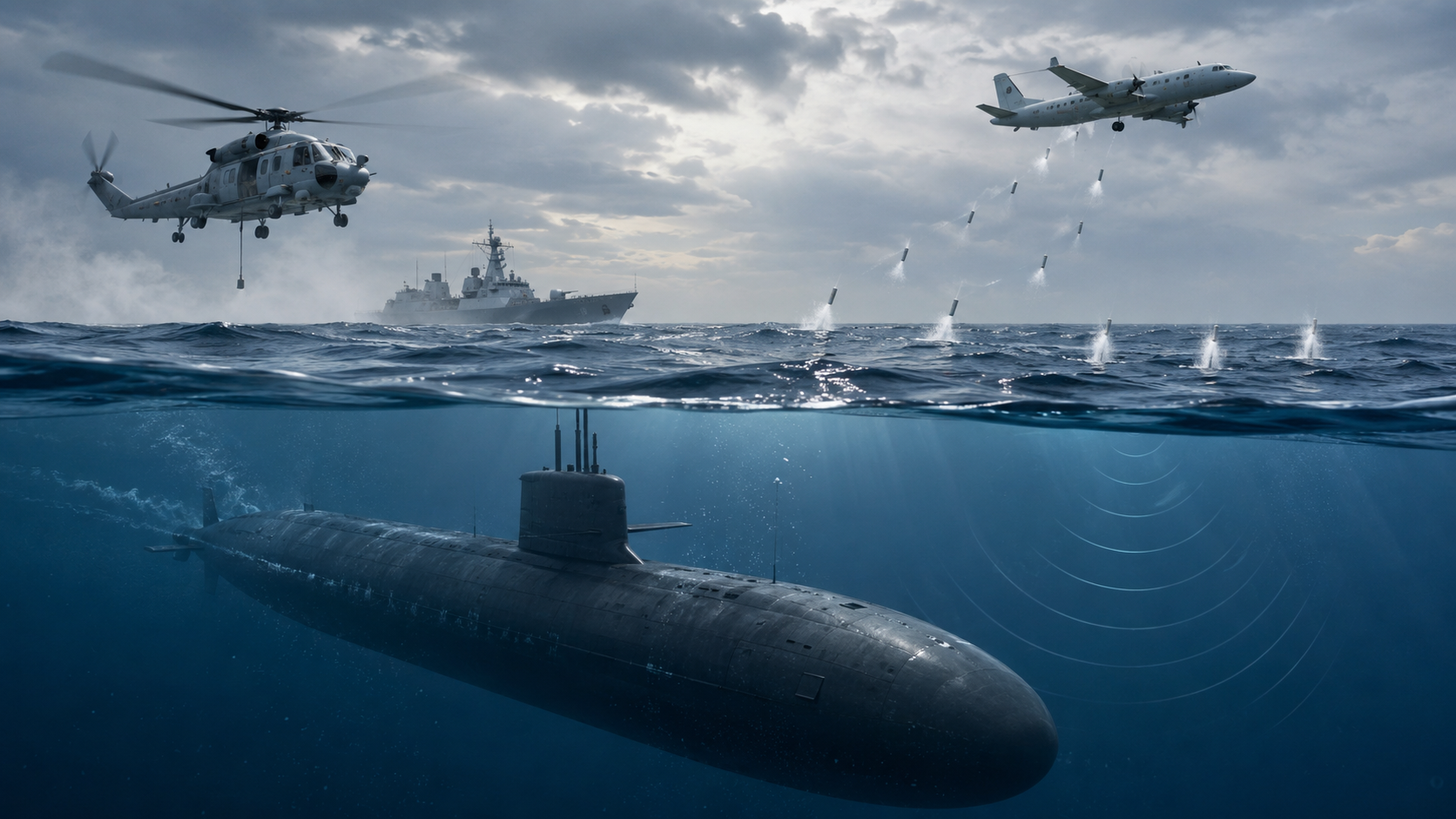 How modern navies hunt submarines hiding beneath the ocean