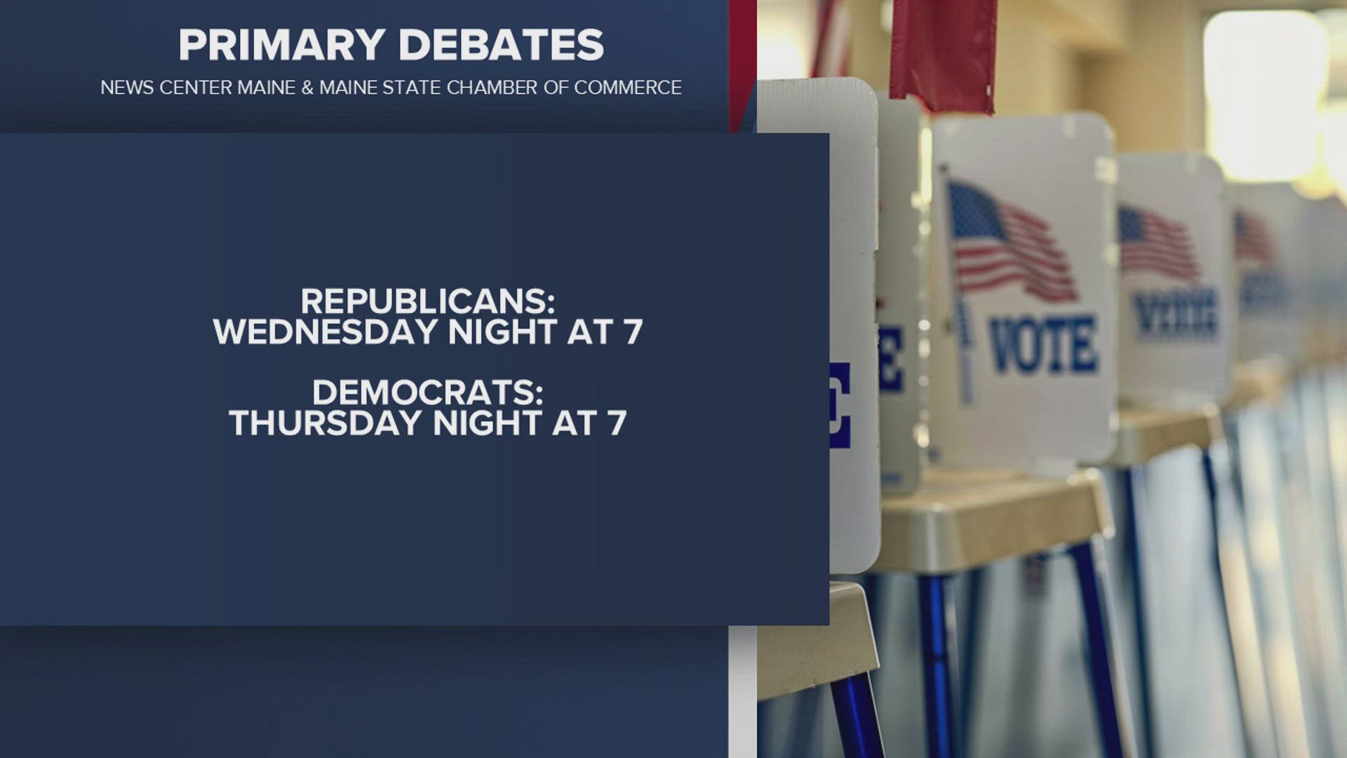 How to watch News Center Maine's gubernatorial primary debates