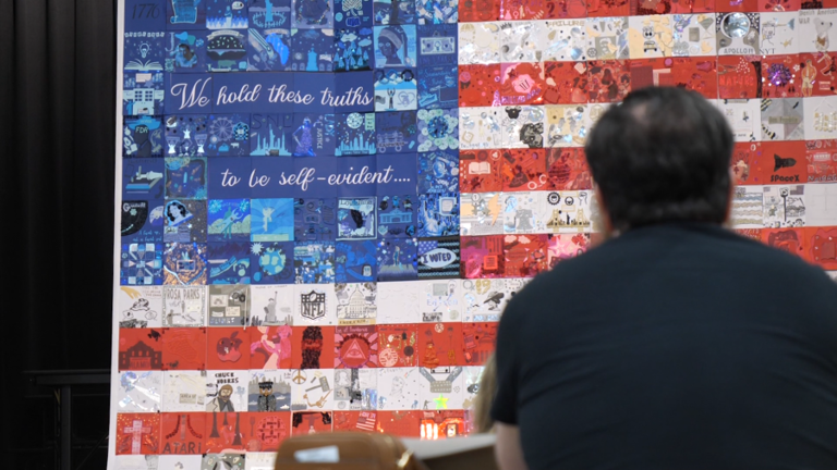 Fayetteville middle schoolers unveil student-made art installation