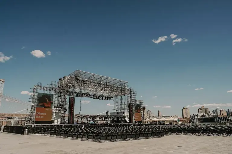 Behind the scenes: What it's really like to build a festival stage