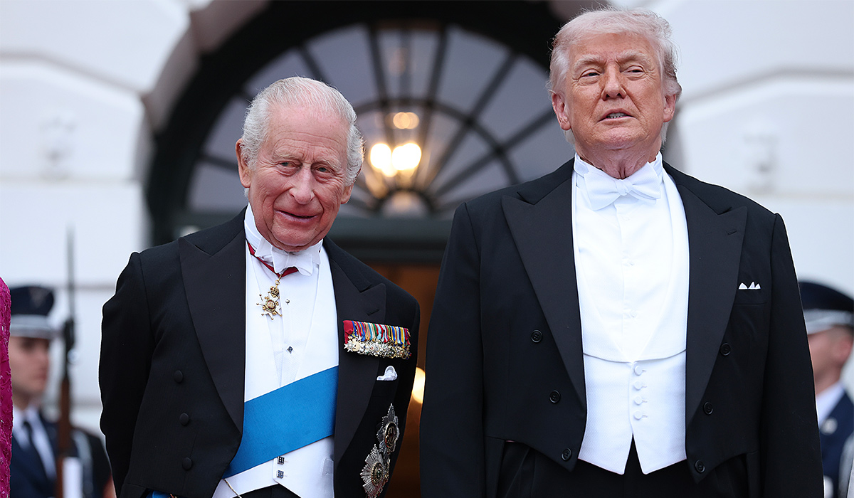 Royally awkward moment as Rod Stewart takes swipe at Donald Trump