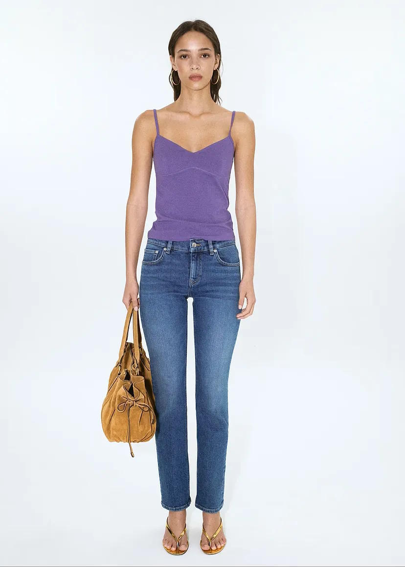 Goodbye to high-waisted jeans: 3 Mango skinny jeans that look good at ...